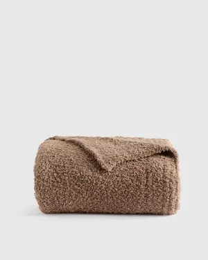 Quince Everyday Cozy Throw Walnut