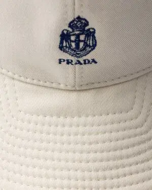 Prada Gabardine Baseball Cap - Neutral