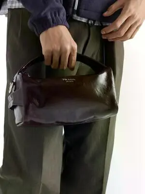 Prada Leather Shoulder Bag - Brown