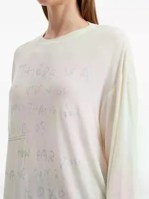 TOUT A COUP Graphic-print Long-sleeve T-shirt