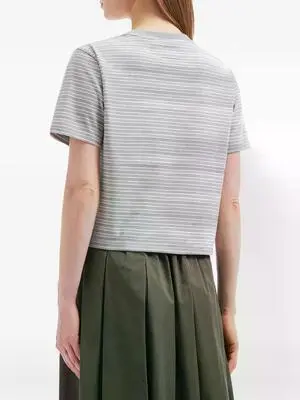 Izzue Striped Round-neck T-shirt - Grey