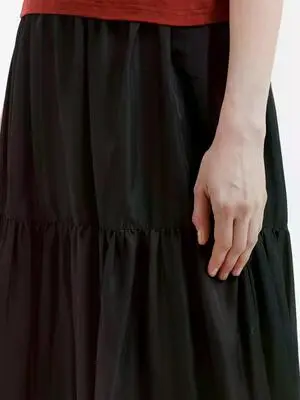CHOCOOLATE Tiered Skirt - Black