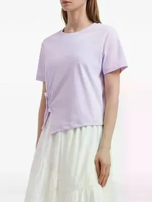 B+AB Asymmetrical Ring Detail T-shirt - Purple