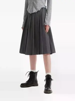 TOUT A COUP Pleated Midi Skirt