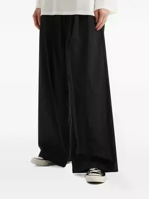 TOUT A COUP Pleated-front Palazzo Pants - Black