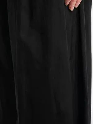 TOUT A COUP Pleated-front Palazzo Pants - Black