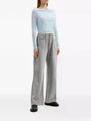 B+AB Hooded Long-sleeve Top - Blue