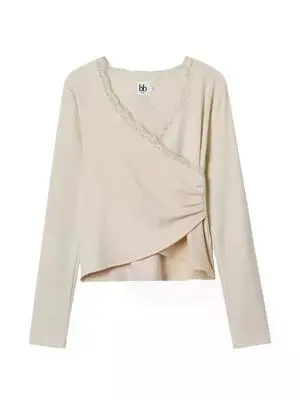 B+AB Lace-trimmed Top