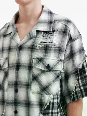 FIVE CM Check Patch Shirt