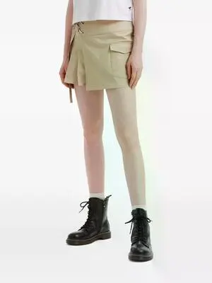 Izzue Pleated Detail Shorts - Neutrals