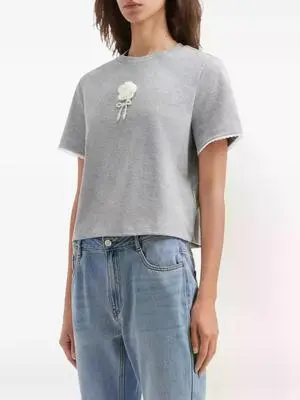 B+AB Flower Lace-trimmed T-shirt
