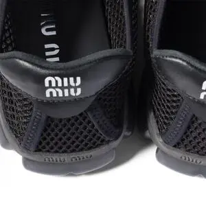 Miu Miu Technical Mesh Fabric Sneakers