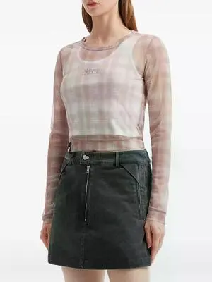 Izzue Check Long-sleeve T-shirt