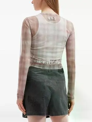Izzue Check Long-sleeve T-shirt