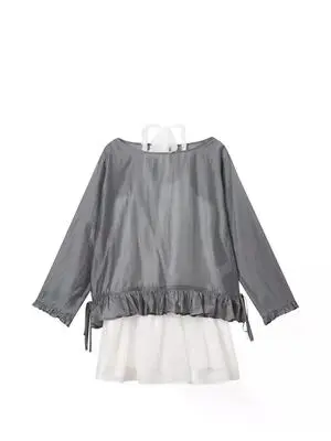 B+AB Ruffled Playsuit - White