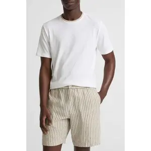 Vince Loose Knit Double Collar Crewneck T-shirt - Optic White/parchment