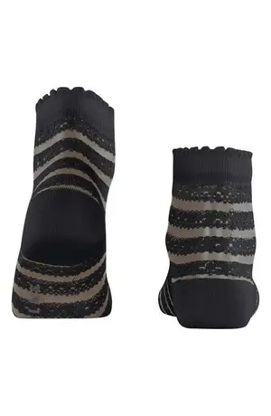 Falke Stripe Border Lace Ankle Socks