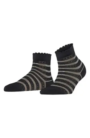 Falke Stripe Border Lace Ankle Socks