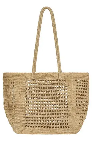 Vitamin A® Ora Raffia Tote - Natural