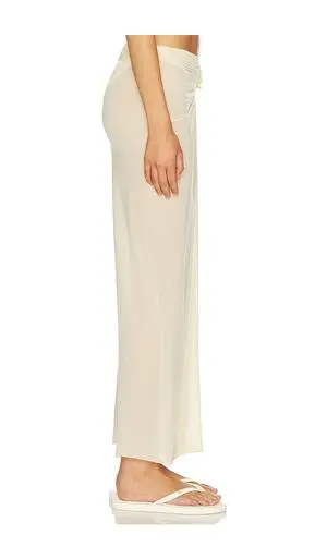 MAYGEL CORONEL Pollera Maxi Skirt - Macadamia
