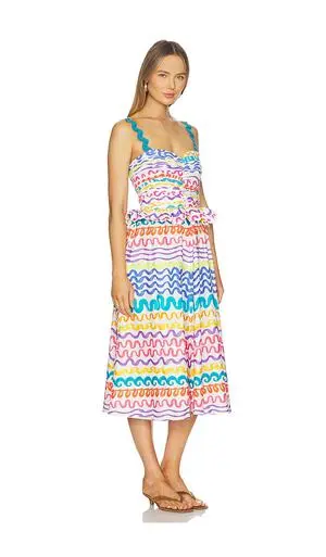 Celiab Serpentine Printed Dress