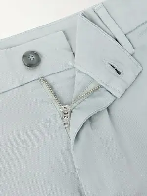 Canali Straight-leg Stretch Cotton-blend Gabardine Shorts