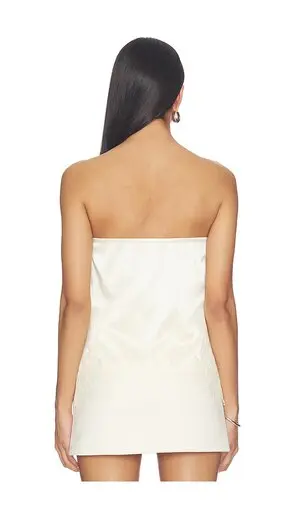 MORE TO COME Sian Strapless Lace Top