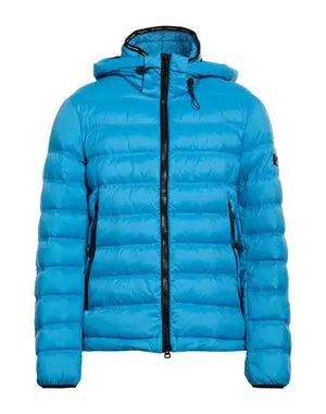 Peuterey Quilted Hooded Down Jacket - Blue