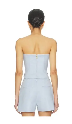 Generation Love Ellery Chambray Suiting Bustier
