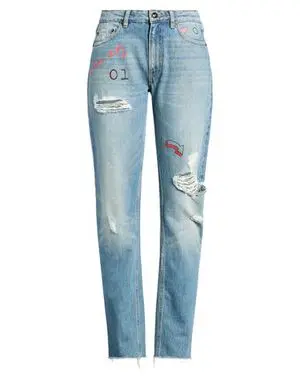 SEMICOUTURE Cotton Denim Straight-leg Jeans
