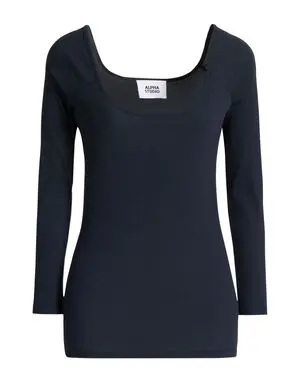 Alpha Studio Cotton-elastane T-shirt