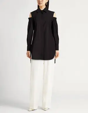 Max Mara Cotton Cold-shoulder Shirt - Black