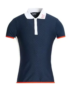 EA7 Polo Shirt Size Polyester, Elastane
