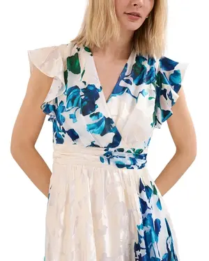 PHASE EIGHT Liana Burnout Floral Maxi Dress