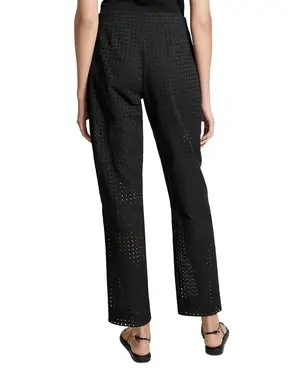 Theory Eyelet Embroidered Pants