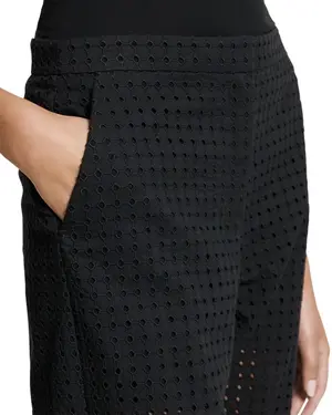 Theory Eyelet Embroidered Pants