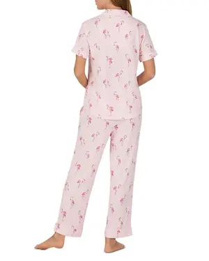 Kate Spade New York Printed Short Sleeve Long Pajama Set