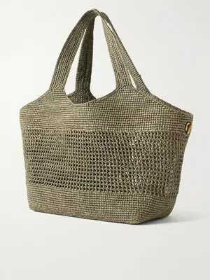 Saint Laurent Icare Maxi Raffia Tote - Green