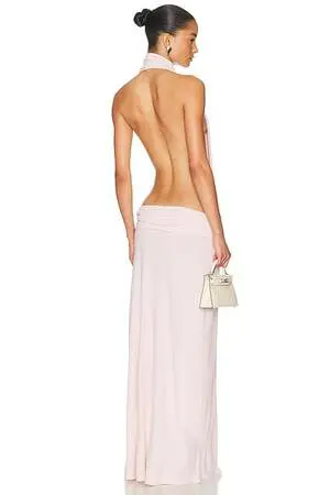 AYA MUSE Ione Halterneck Maxi Dress