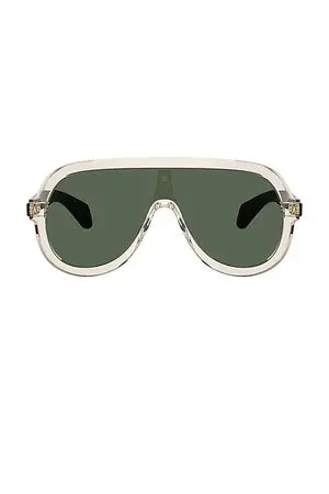 Moncler Sunsette Aviator Sunglasses - Clear