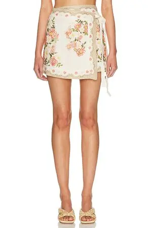 Agua Bendita Luna Mini Sarong Skirt - Paraiso