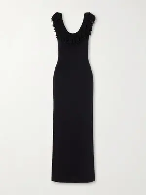 SIR. Marcelline Fringed Maxi Dress - Black