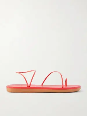 ANCIENT GREEK SANDALS Kansiz Leather Sandals - Red