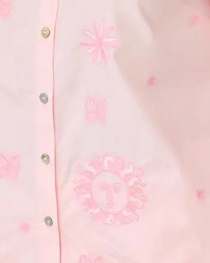 LILLY PULITZER Embroidered Long-sleeve Shirt