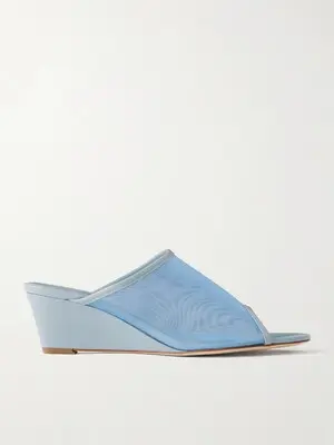 AeydĒ Suzanne Wedge Sandals - Blue