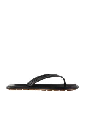 Bottega Veneta Sampieri Flat Thong Flip Flops - Black