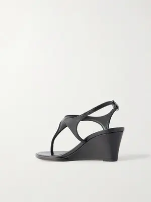 AeydĒ Roose Leather Thong Sandals - Black