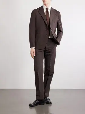 J. MUESER Cotton And Linen-blend Suit Jacket