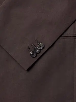 J. MUESER Cotton And Linen-blend Suit Jacket