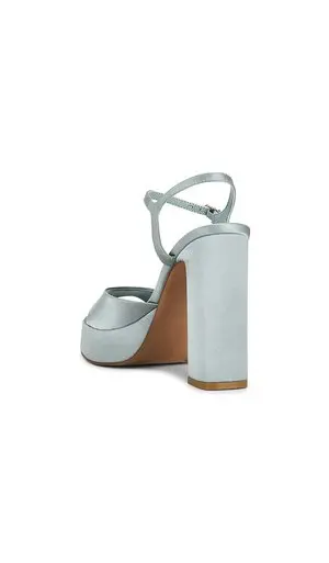 Steve Madden Platform Heels With Ankle Buckle - Teal